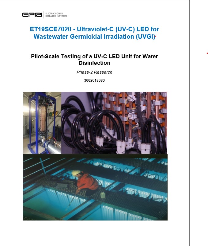 Ultraviolet-C (UV-C) LED for Wastewater Germicidal Irradiation (UVGI ...