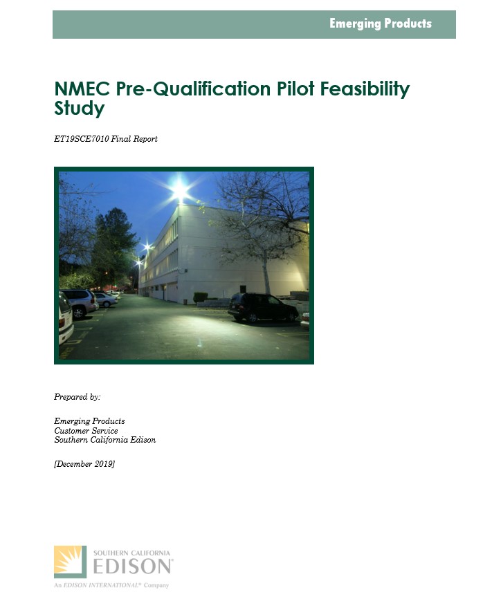 NMEC Pre-Qualification Analysis | ETCC