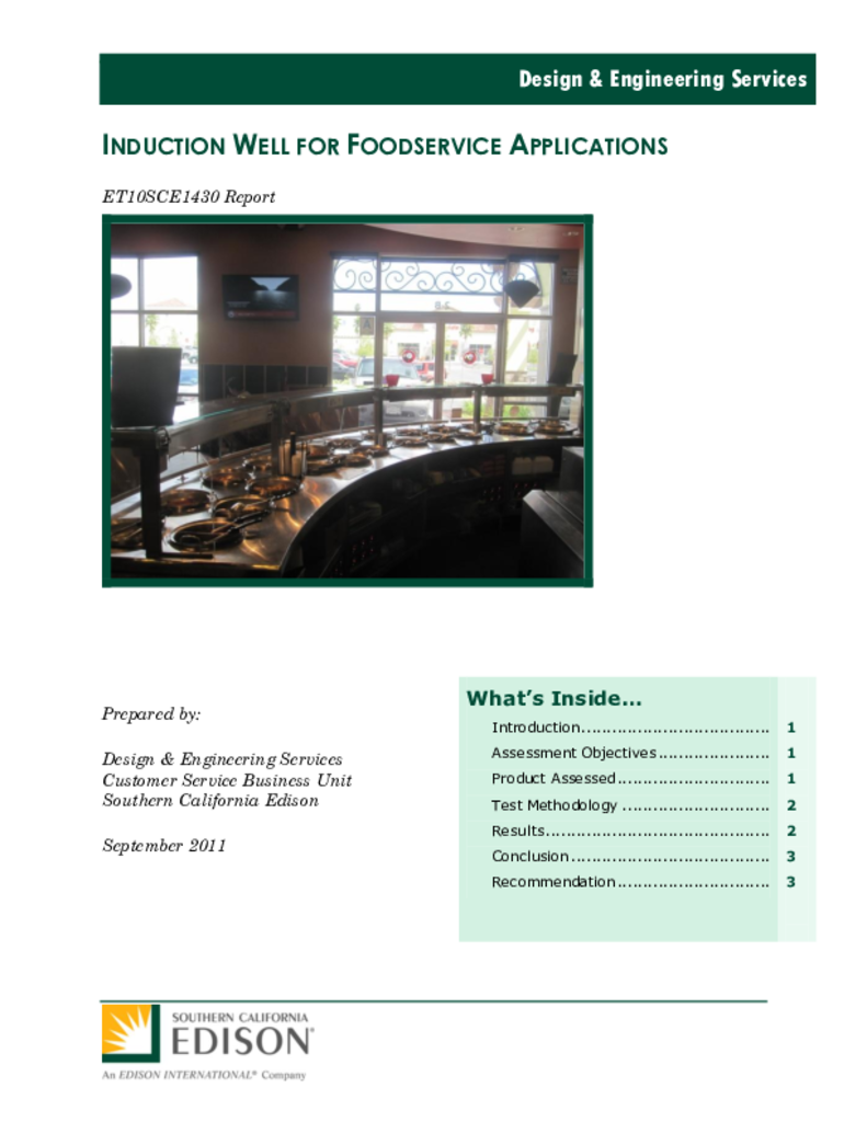 Hot Food Induction Holding Well | ETCC