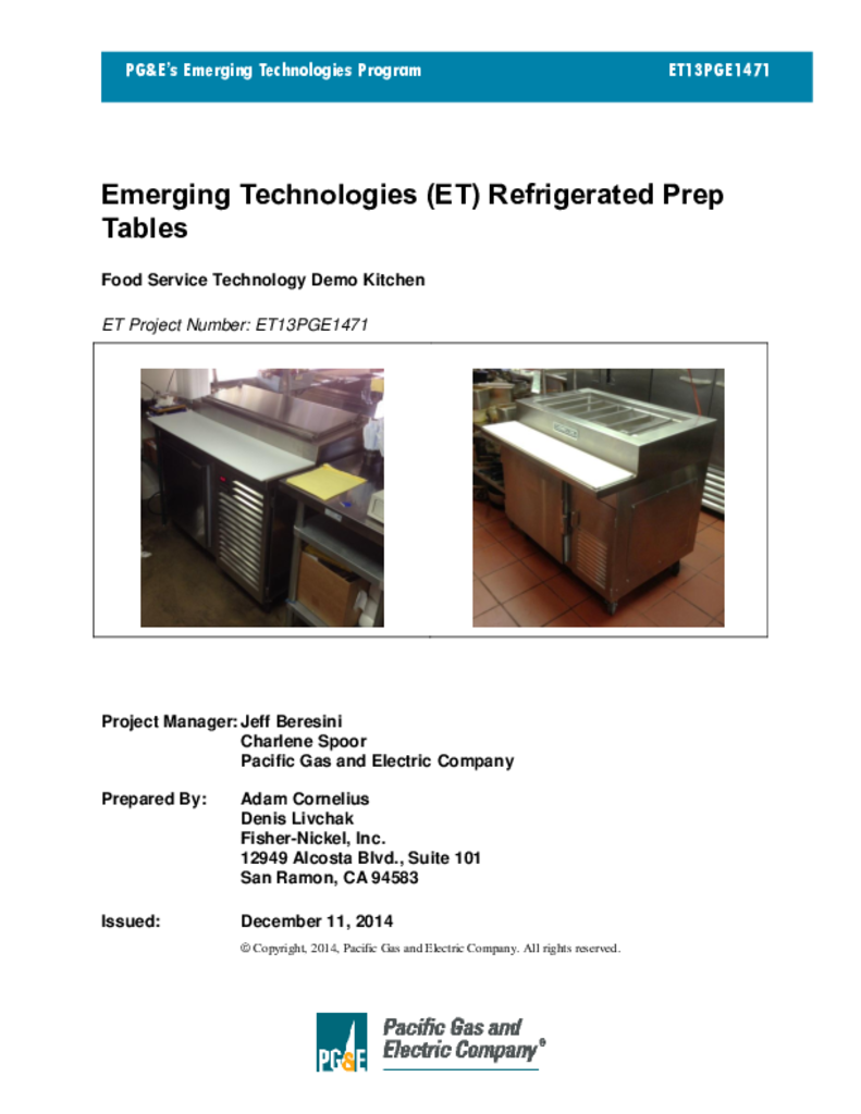 Refrigerated Prep Tables | ETCC