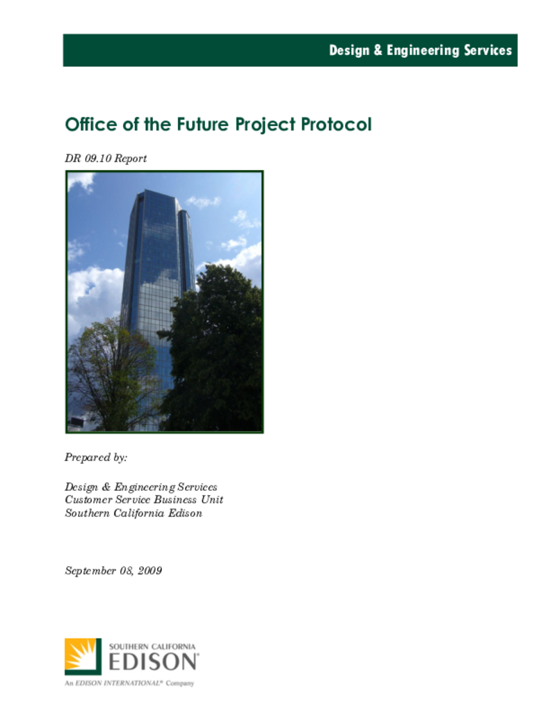 Office Of The Future Project Protocol Etcc